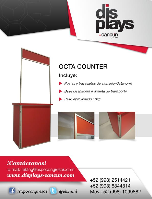 Counter-Punto de Venta Profesional. - Displays Cancún
